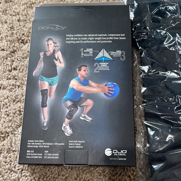 Donjoy | Other | Copy Donjoy Trizone Knee Compression Sleeve Right Xl ...